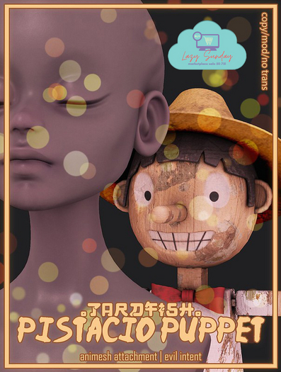 Second Life Marketplace - .Tardfish. Pistacio Puppet - Blogger (wear to unpack)